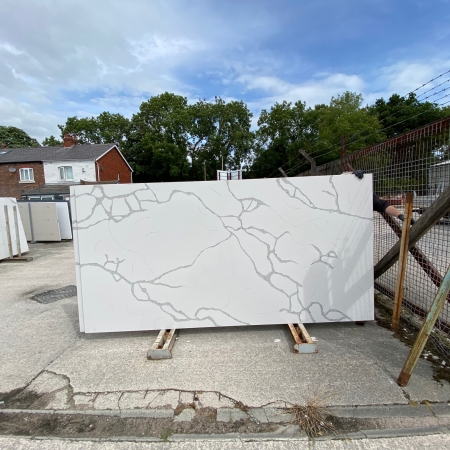 Statuario quartz worktops- buy direct -approved installer +15 year warranty